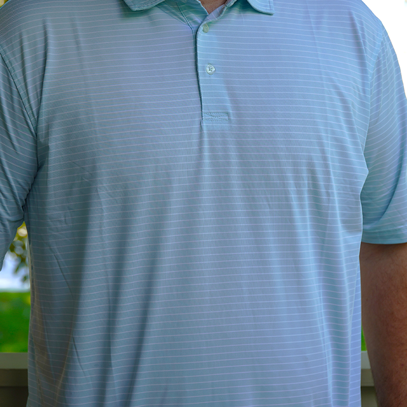 M SAXON BAY STRIPE PERFORMANCE S/S POLO – J Hardy Outfitters
